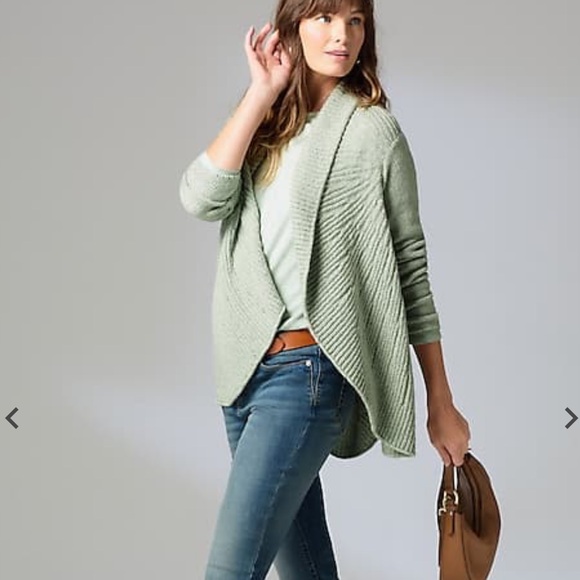 J. Jill | Sweaters | J Jill Pure Jill Curved Hem Open Front Cardigan ...